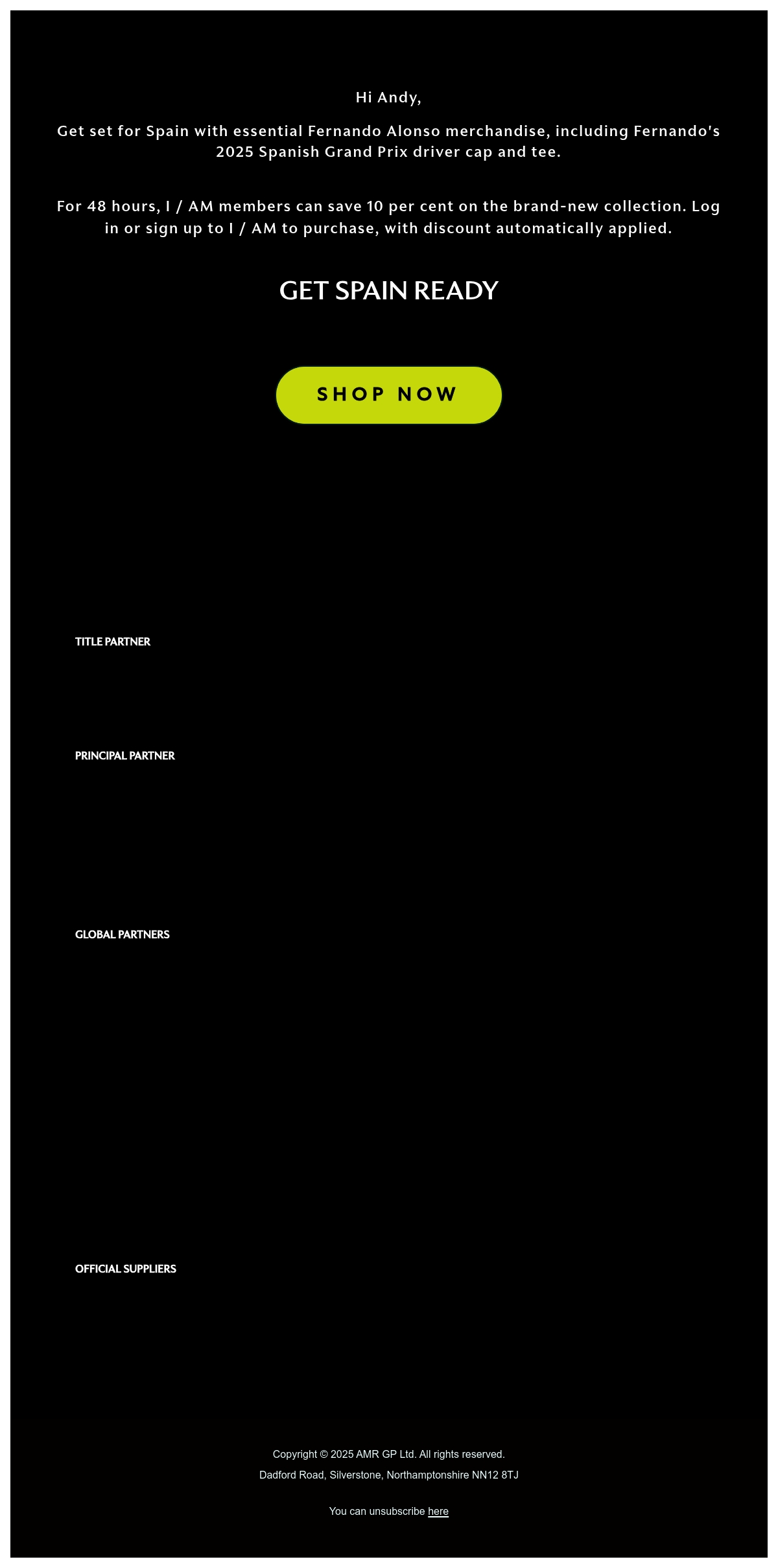 Email Inspiration from Aston Martin Aramco Formula One™ Team - Email Love