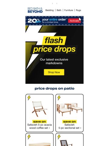 Email Inspiration from Bed Bath & Beyond - Email Love