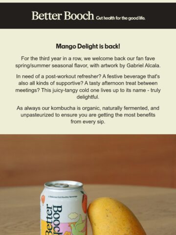 Email Inspiration from Better Booch - Email Love