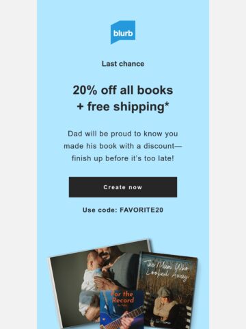 Email Inspiration from Blurb - Email Love