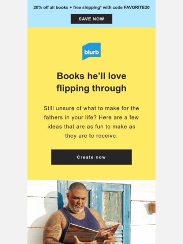 Email Inspiration from Blurb - Email Love
