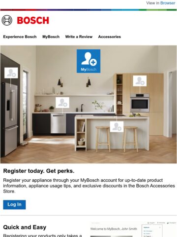 Email Inspiration from Bosch Home Appliances - Email Love