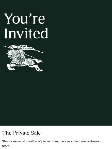 Email Inspiration from Burberry - Email Love