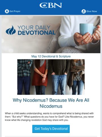 Email Inspiration from CBN—The Christian Broadcasting Network - Email Love