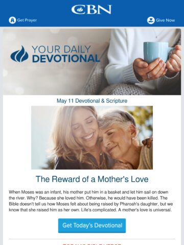 Email Inspiration from CBN—The Christian Broadcasting Network - Email Love