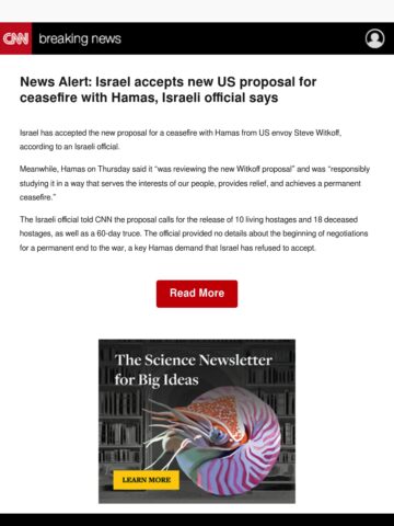 Email Inspiration from CNN News Alert - Email Love