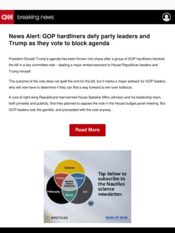 Email Inspiration from CNN News Alert - Email Love