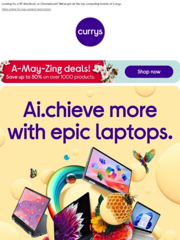 Email Inspiration from Currys - Email Love