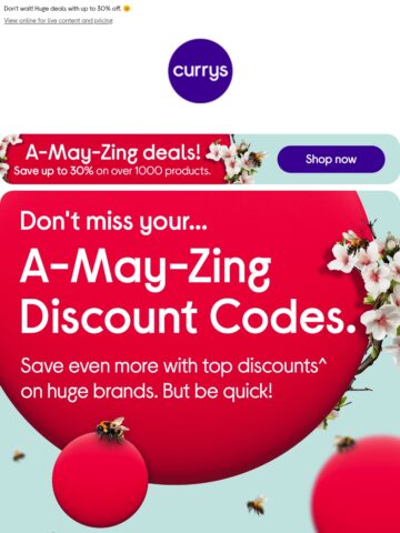 Email Inspiration from Currys - Email Love