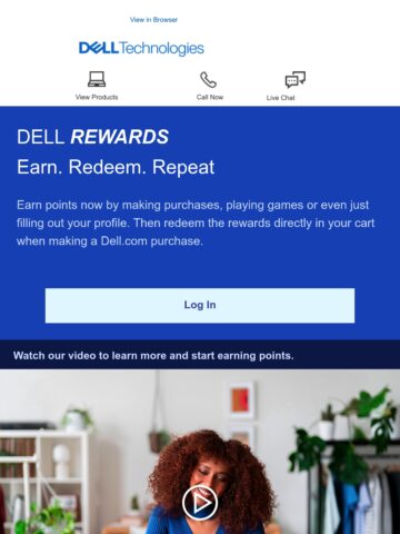 Dell Rewards Emails and Newsletters
