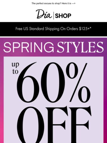 Email Inspiration from Dia Shop - Email Love
