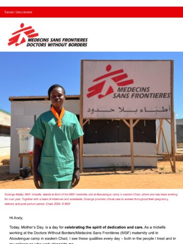 Email Inspiration from Doctors Without Borders - Email Love