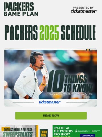 Email Inspiration from Green Bay Packers - Email Love
