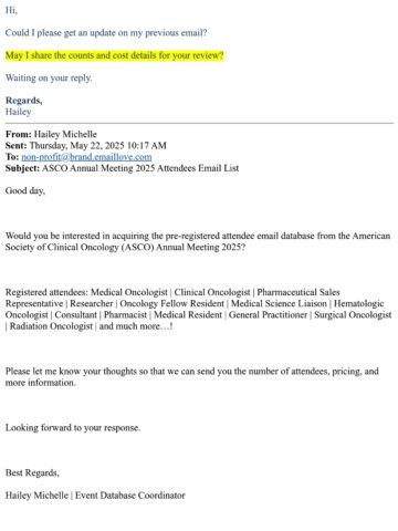Hailey Michelle Emails and Newsletters