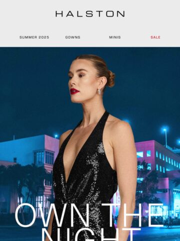 Email Inspiration from Halston - Email Love