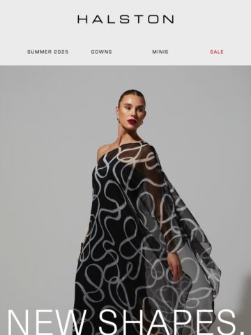 Email Inspiration from Halston - Email Love