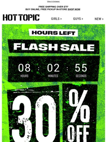 Email Inspiration from Hot Topic - Email Love