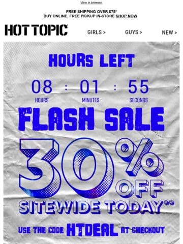 Email Inspiration from Hot Topic - Email Love