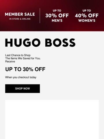 Email Inspiration from HUGO BOSS - Email Love