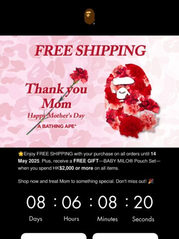 Email Inspiration from INT.BAPE.COM - Email Love