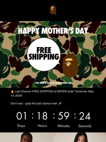 Email Inspiration from INT.BAPE.COM - Email Love