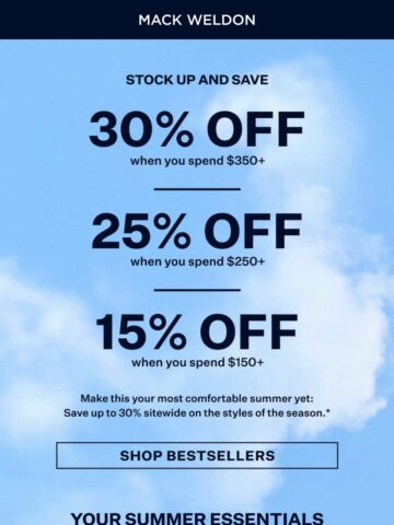 Email Inspiration from Mack Weldon - Email Love