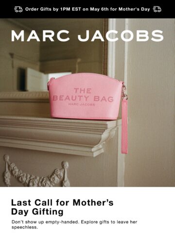 Email Inspiration from MARC JACOBS - Email Love