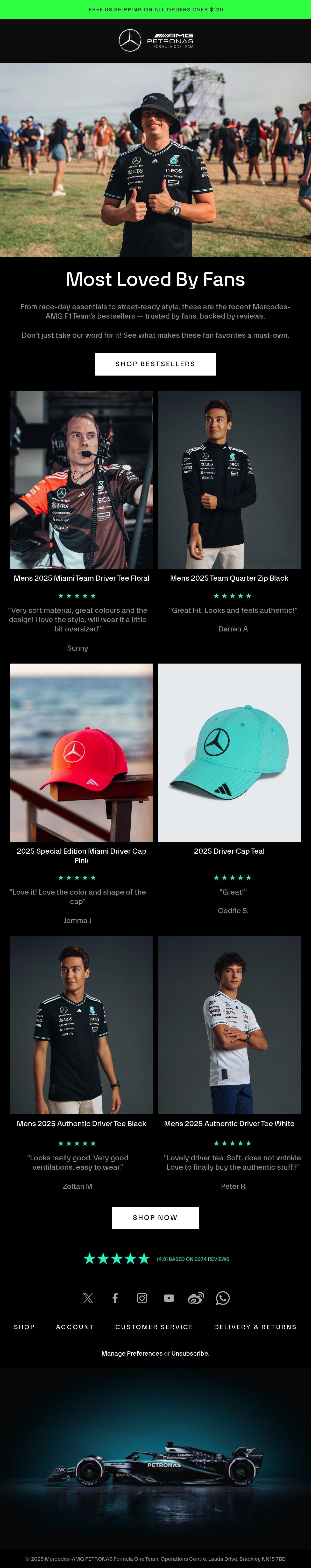 Email Inspiration from Mercedes-AMG PETRONAS F1 Team - Email Love