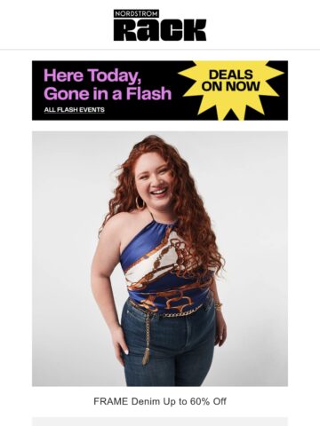 Email Inspiration from NORDSTROM RACK FLASH - Email Love