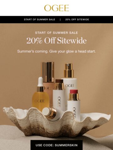 Email Inspiration from Ogee - Email Love