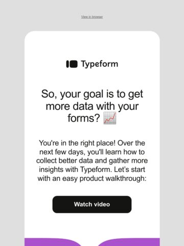 Email Inspiration from Typeform Team - Email Love