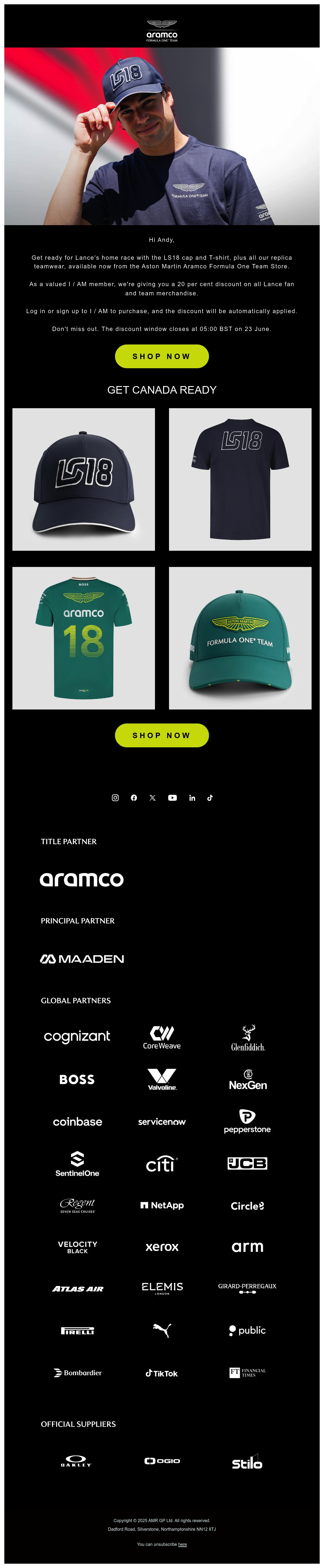 Email Inspiration from Aston Martin Aramco Formula One™ Team - Email Love