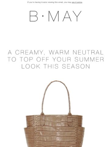Email Inspiration from B.MAY Bags - Email Love