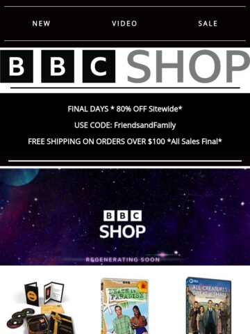 Email Inspiration from BBC Shop - Email Love