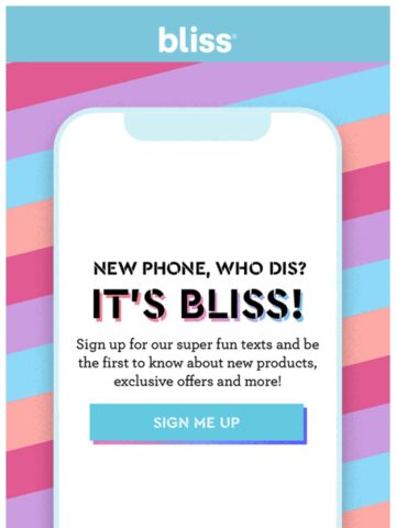 Email Inspiration from Bliss - Email Love