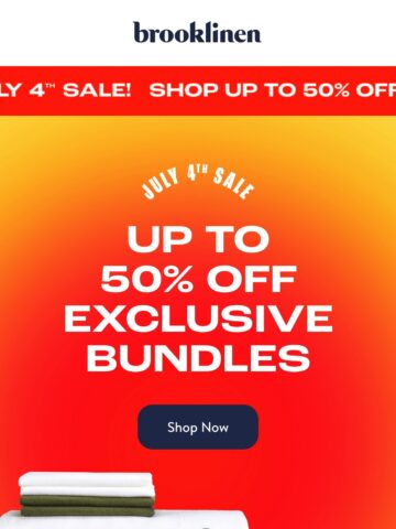 Email Inspiration from Brooklinen - Email Love