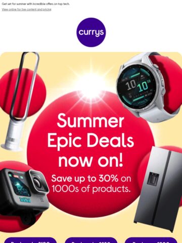 Email Inspiration from Currys - Email Love