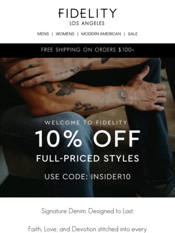 Email Inspiration from Fidelity Denim - Email Love