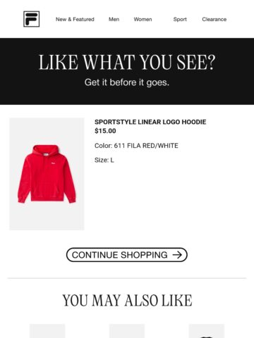 Email Inspiration from FILA - Email Love