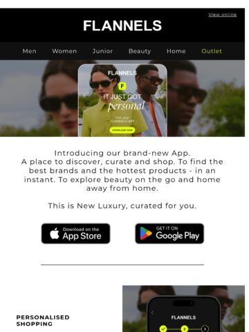 Email Inspiration from FLANNELS - Email Love