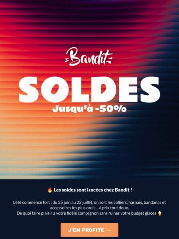 Email Inspiration from French Bandit - Email Love