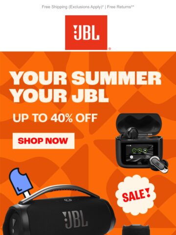 Email Inspiration from JBL - Email Love