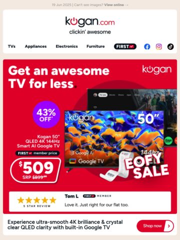 Email Inspiration from Kogan.com - Email Love