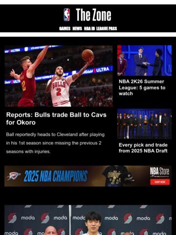 Email Inspiration from NBA - Email Love