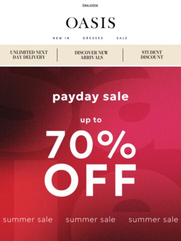 Email Inspiration from Oasis Fashions - Email Love