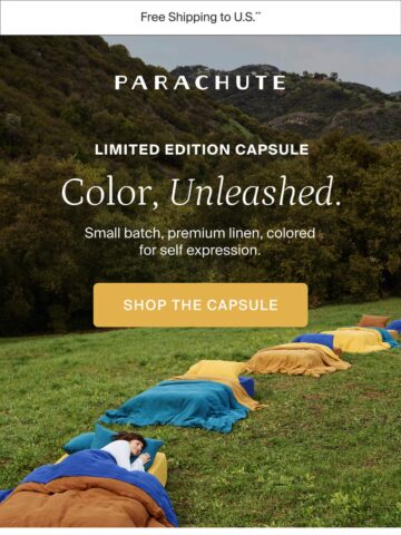 Email Inspiration from Parachute - Email Love