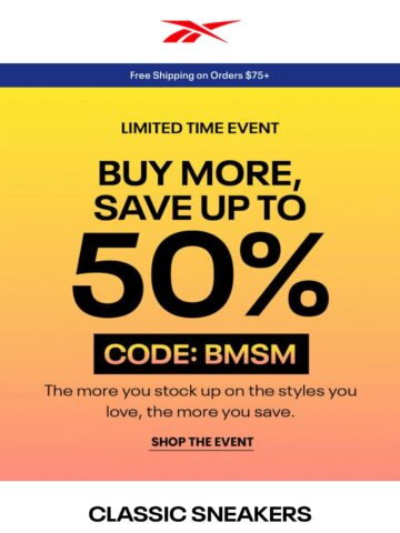 Email Inspiration from Reebok - Email Love