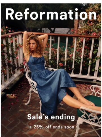 Email Inspiration from Reformation - Email Love