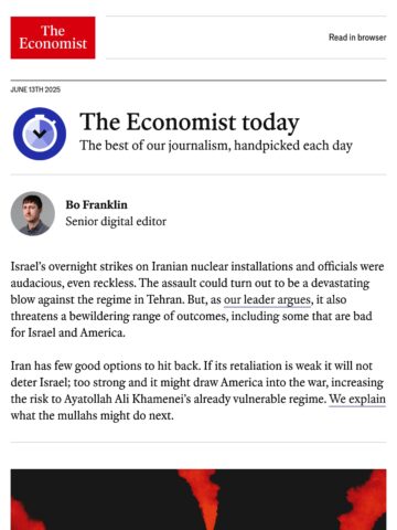 Email Inspiration from The Economist today - Email Love