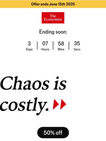 Email Inspiration from The Economist - Email Love